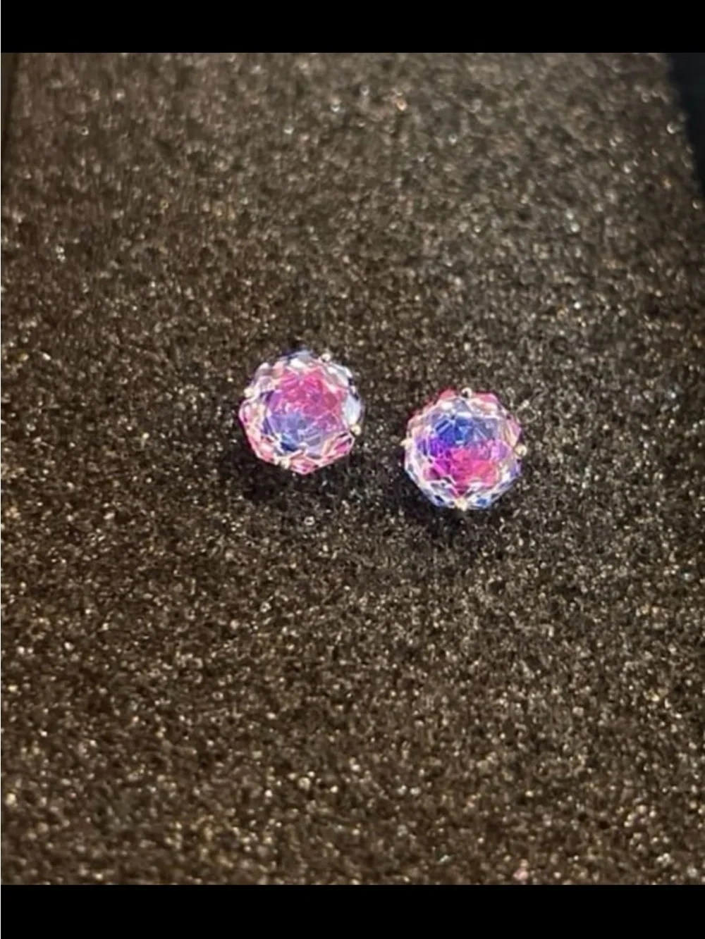 Nordstrom | Jewelry | Rose Cut Blue Lavender Crystal Set Paired ...